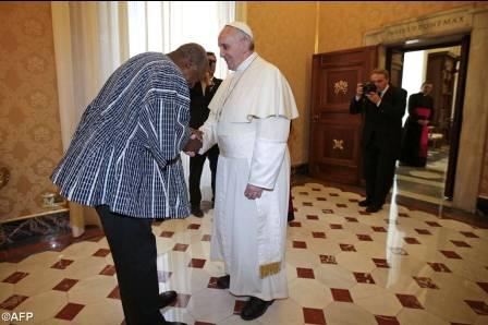 Pope Francis meets the President of Ghana - Ghana Catholic Bishops ...